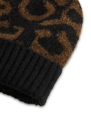 Aqua Animal Print Beanie