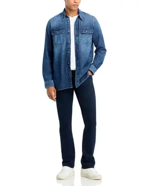 BOSS X Beckham Denim Regular Fit Button Down Shirt