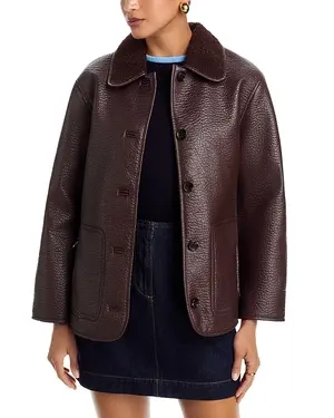 Rails Luis Faux Leather Jacket - Walnut