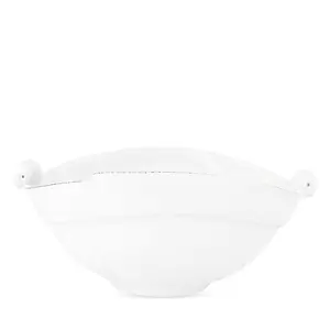 VIETRI Lastra Two Part Olive Bowl - White
