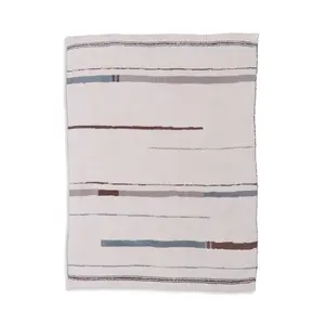 Barefoot Dreams Cozychic Vista Stripe Throw, 54 X 72 - Cream Multi