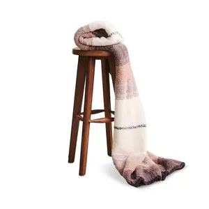 Barefoot Dreams Cozychic Ombre Sarape Throw, 54 X 72 - Sable Multi