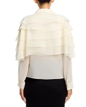 AREA STARS Tiered Ruffle Blouse