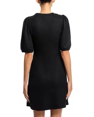 AREA STARS Double Bow Knit Dress - Black