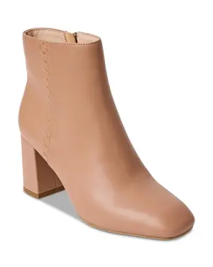 Jack Rogers Augustine Block Heel Booties - Cafe Au Lait