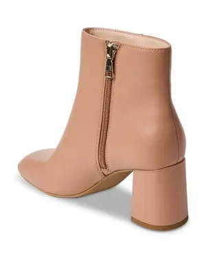 Jack Rogers Augustine Block Heel Booties - Cafe Au Lait