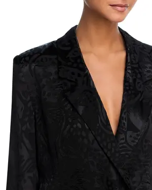 Farm Rio Leopard Jacquard Blazer