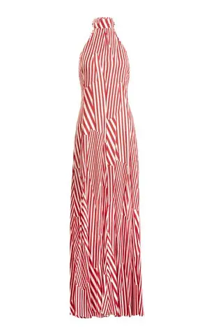 Silvia Tcherassi Koa Striped Jersey Maxi Dress