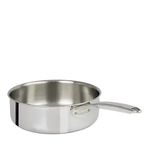 CRISTEL Castel Pro Ultraply 3.5 Qt. Steel Saute Pan - Stainless