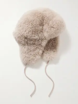 YVES SALOMON Shearling Chapka Hat - Neutrals