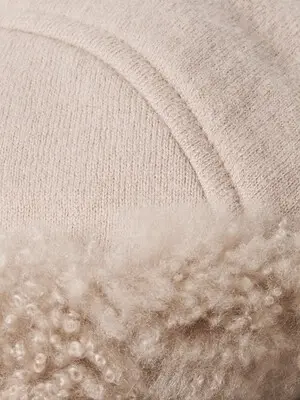 YVES SALOMON Shearling Chapka Hat - Neutrals