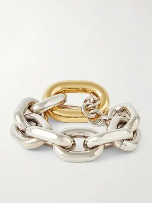Rabanne Silver- And Gold-tone Bracelet - Multi