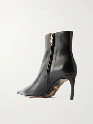 Dolce & Gabbana Devotion Leather Ankle Boots - Black
