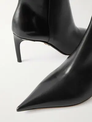 Dolce & Gabbana Devotion Leather Ankle Boots - Black