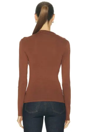 Enza Costa Fluid Jersey Slash Top - Nutshell
