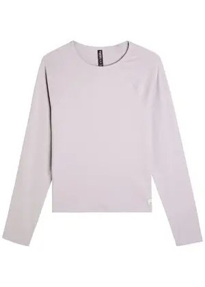Vuori Pose Ribbed Jersey Top - Lilac