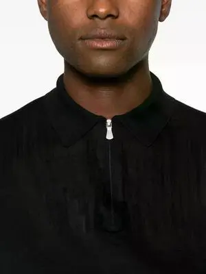 GRAN SASSO Half-zip Wool Sweater - Black