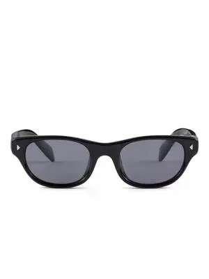 Prada Triangle-detail Sunglasses - Black