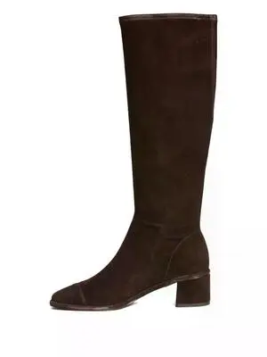 Tory Burch 55mm Cap-toe Knee-high Boots - Brown