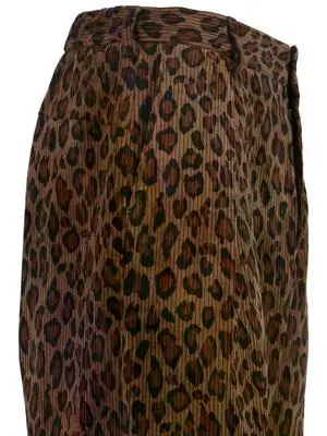 Sibel Saral Leopard-intarsia Trousers