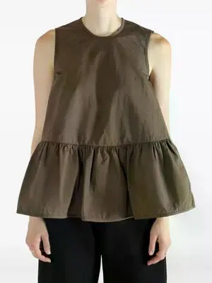 Cecilie Bahnsen Ruffled Sleeveless Top