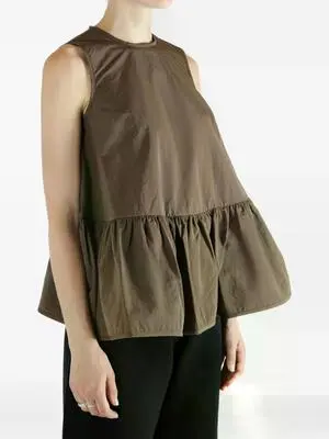 Cecilie Bahnsen Ruffled Sleeveless Top