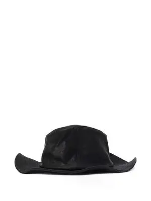 Yohji Yamamoto Calf Leather Ten Gallon Hat