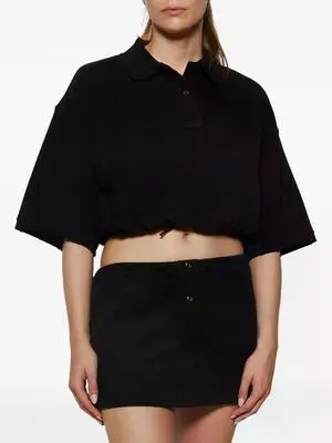 Alexander Wang Cropped Polo Shirt
