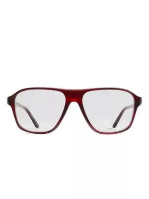 Khaite X Oliver Peoples Rectangle-frame Glasses - Red