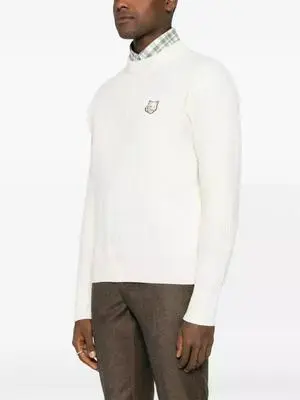 Maison Kitsuné Fox Head Embroidered Sweater