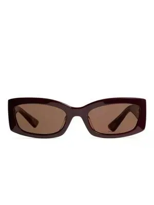 Khaite X Oliver Peoples Rectangle-frame Sunglasses - Red