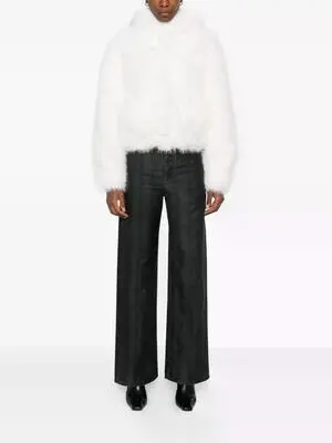 BB COUTURE Faux-fur Cropped Jacket