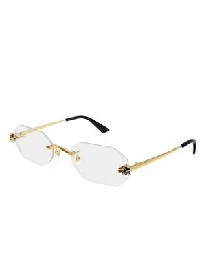 CARTIER Panthère Geometric-frame Glasses