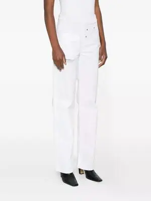 MEDEEA High-waisted Straight-leg Trousers