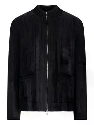 FABRIZIO DEL CARLO Zip-front Wool Cardigan
