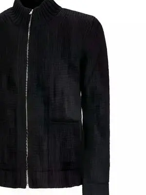 FABRIZIO DEL CARLO Zip-front Wool Cardigan