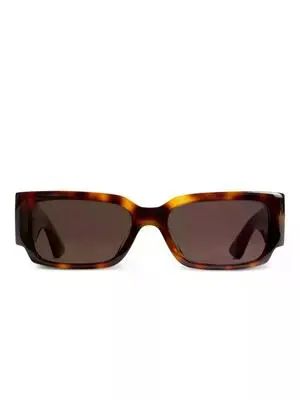 Khaite X Oliver Peoples Rectangle Sunglasses - Brown