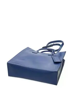 Prada Leather Top-handle Tote Bag - Blue