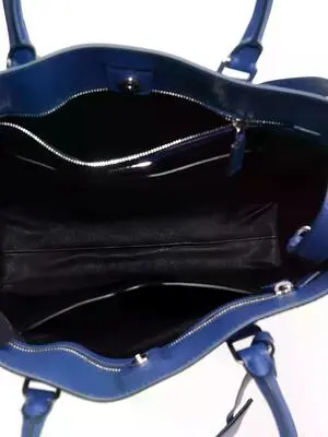 Prada Leather Top-handle Tote Bag - Blue