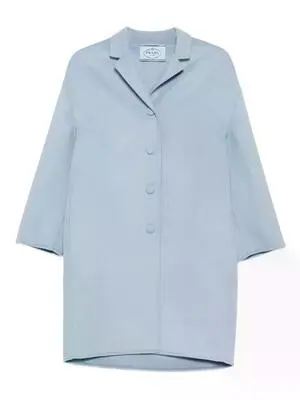 Prada Button-fastening Collared Coat