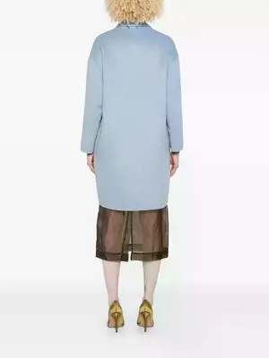 Prada Button-fastening Collared Coat
