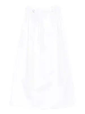 MEDEEA Ring-detail A-line Skirt - White