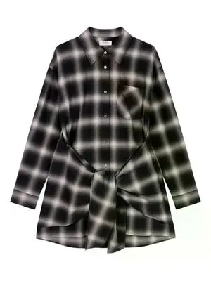 STUDIO TOMBOY Checked Wrap Shirt