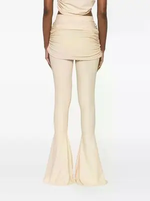 MEDEEA Ruched Flared Trousers