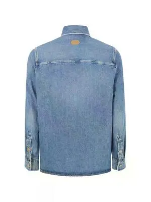 Jacob Cohen Faded Effect Denim Shirt Jacket