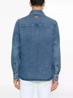 Jacob Cohen Faded Effect Denim Shirt Jacket