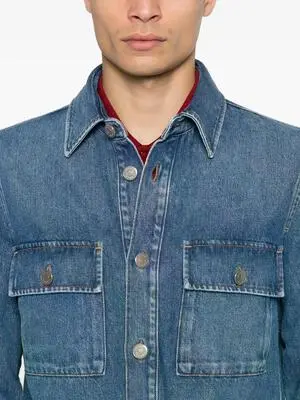Jacob Cohen Faded Effect Denim Shirt Jacket