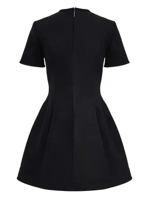 MSGM Short-sleeve Collar-tie Mini Dress