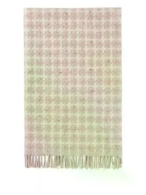 Johnstons Of Elgin Checked Blanket - Pink