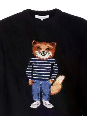 Maison Kitsuné Dressed Fox Embroidered Sweater